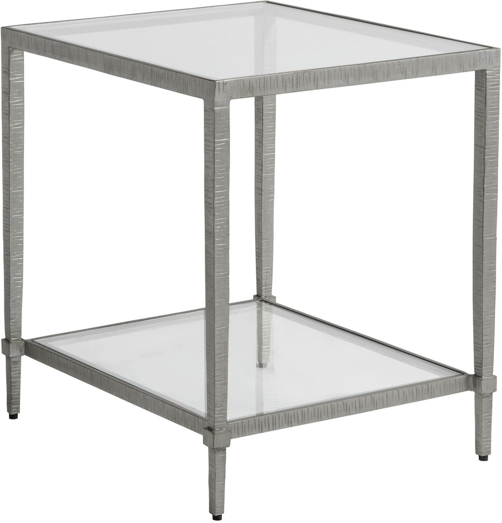 Metal Designs Claret Rectangular End Table In Argento by Artistica Home ...