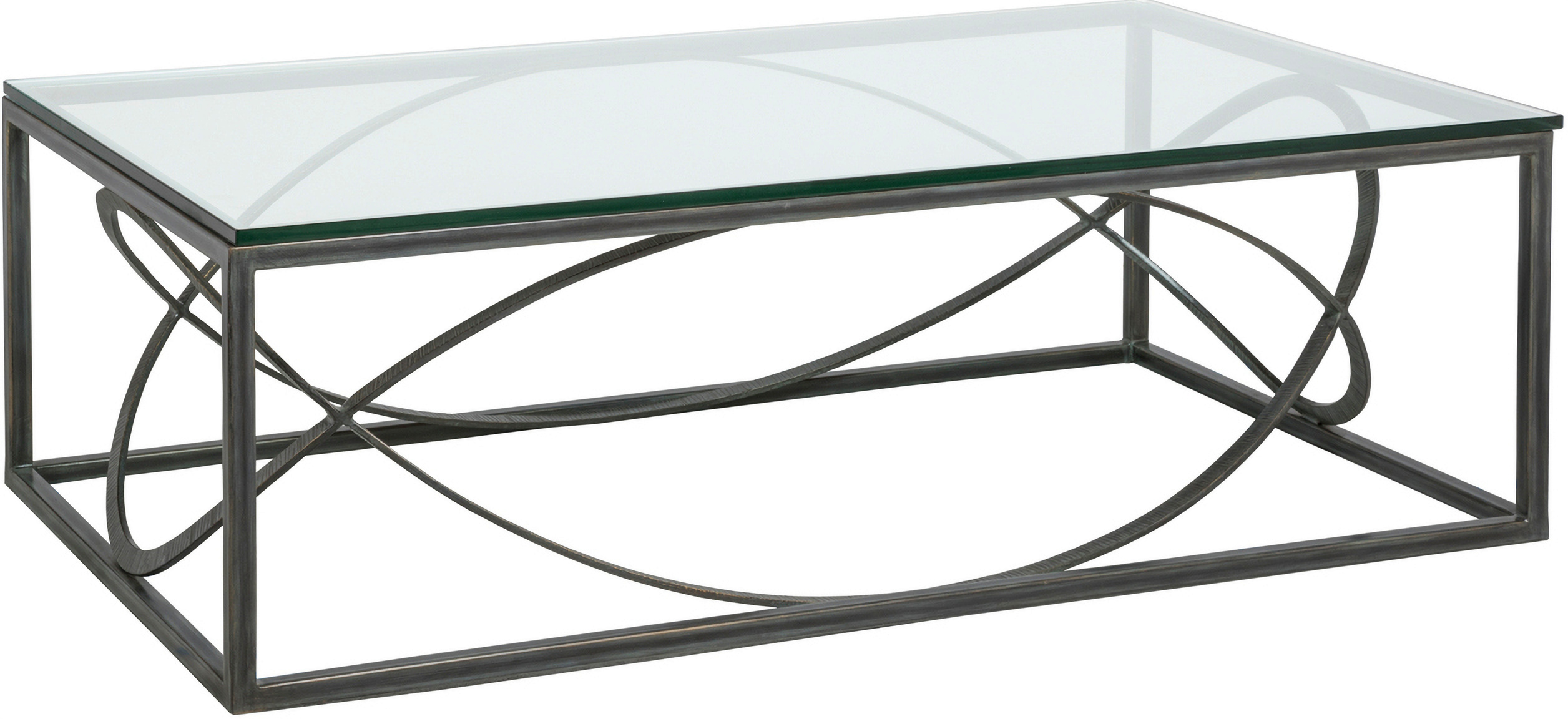 Metal Designs Ellipse Rectangular Cocktail Table In St. Laurent by ...