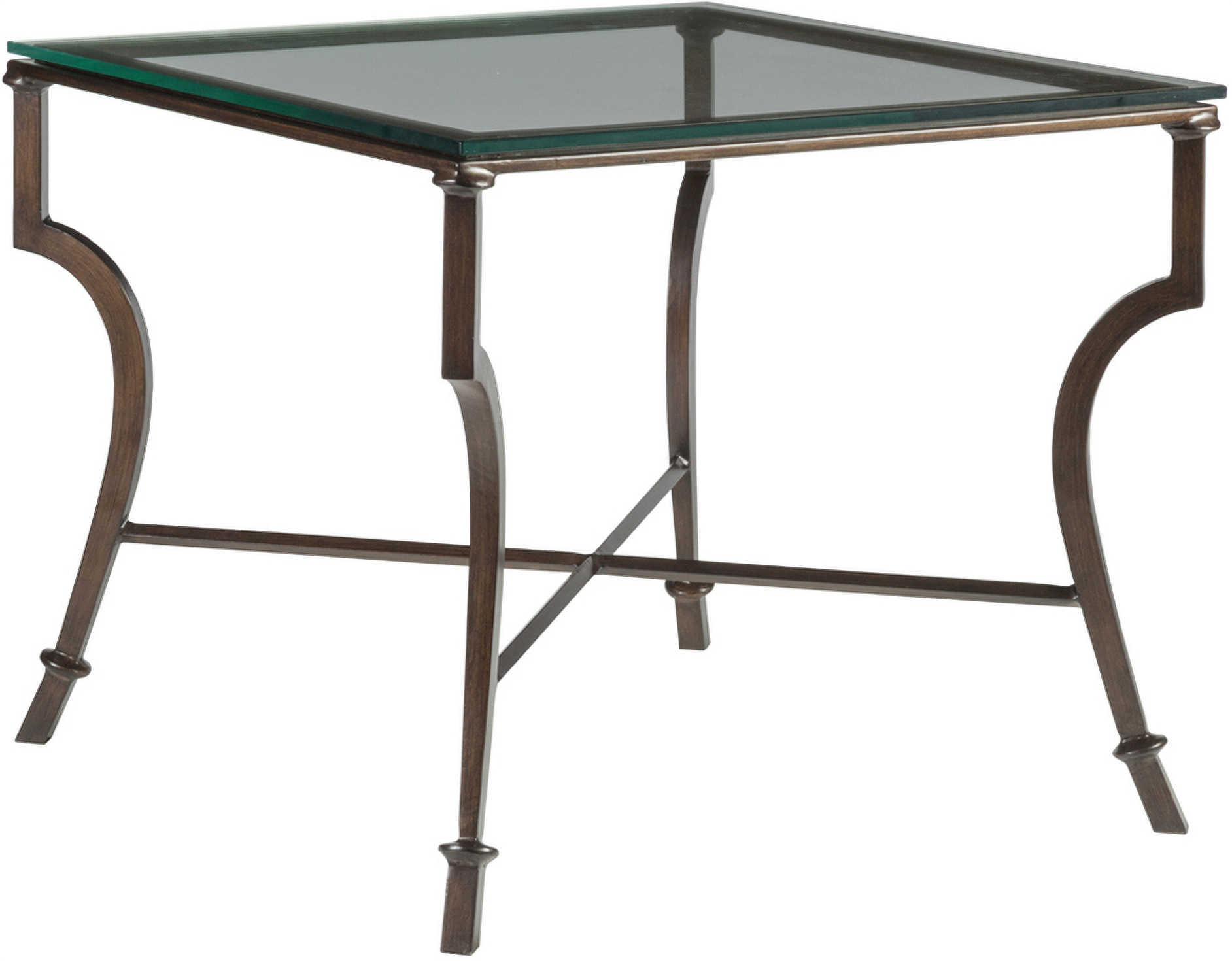 Metal Designs Syrah Square End Table In Antique Copper By Artistica