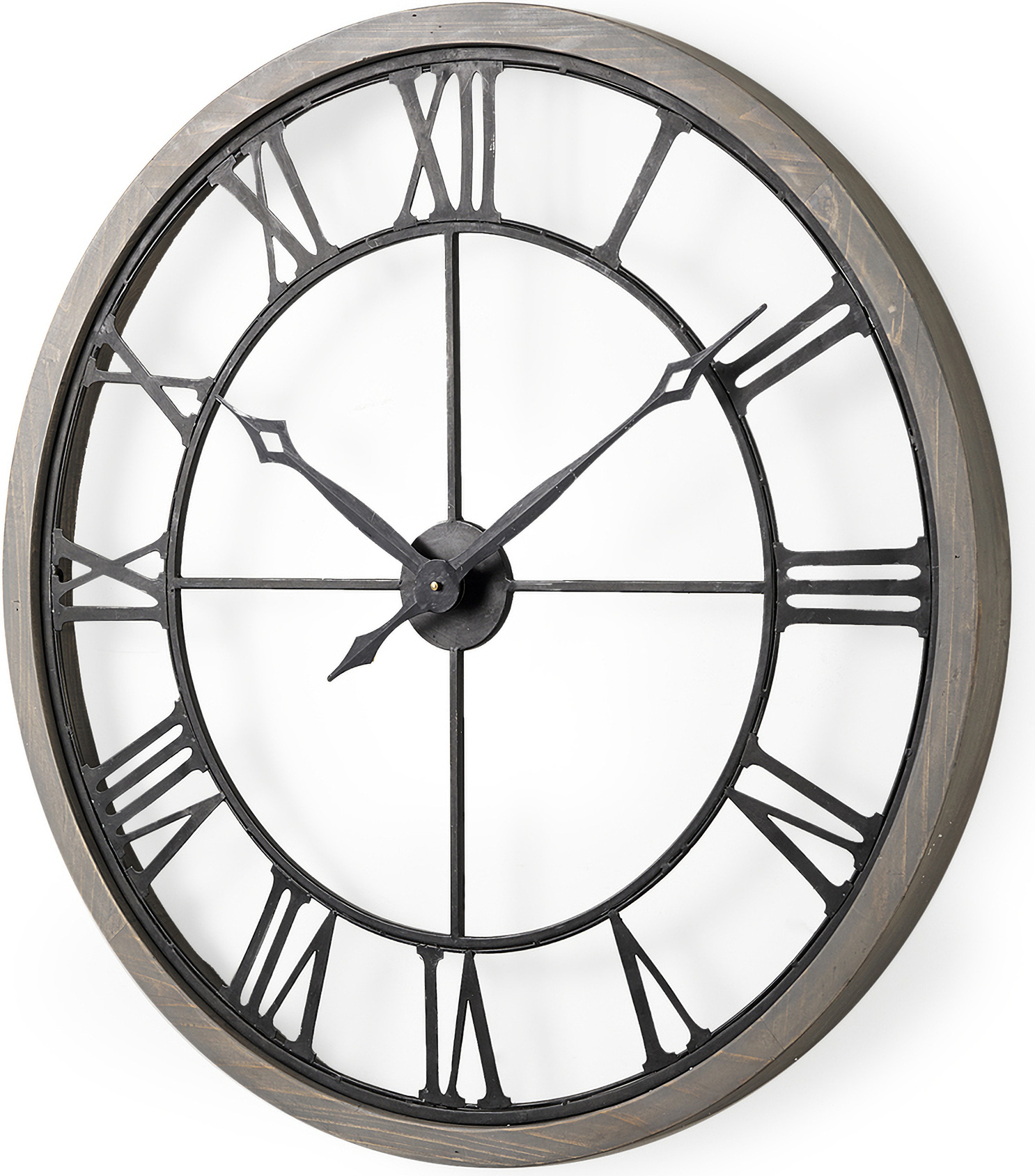 Mething 31 Inch Wall Clock In Gray by Mercana | 1StopBedrooms