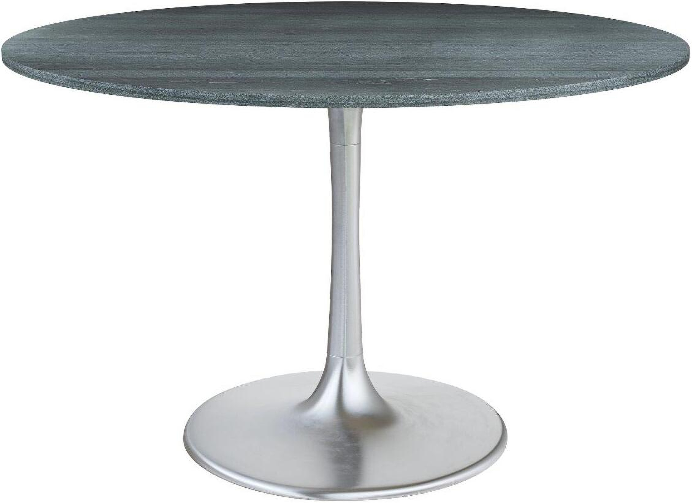 Metropolis Dining Table In Gray and Silver by Zuo Modern | 1StopBedrooms