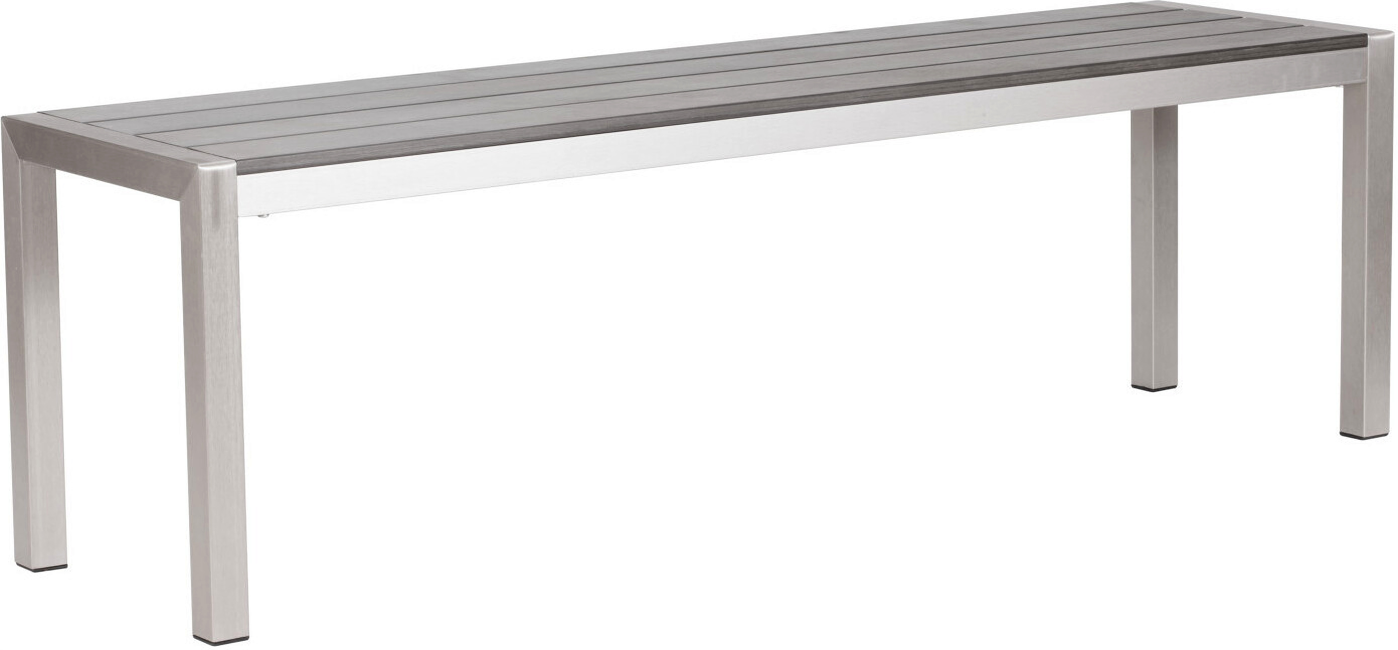 Metropolitan Double Bench In Gray and Silver by Zuo Modern | 1StopBedrooms