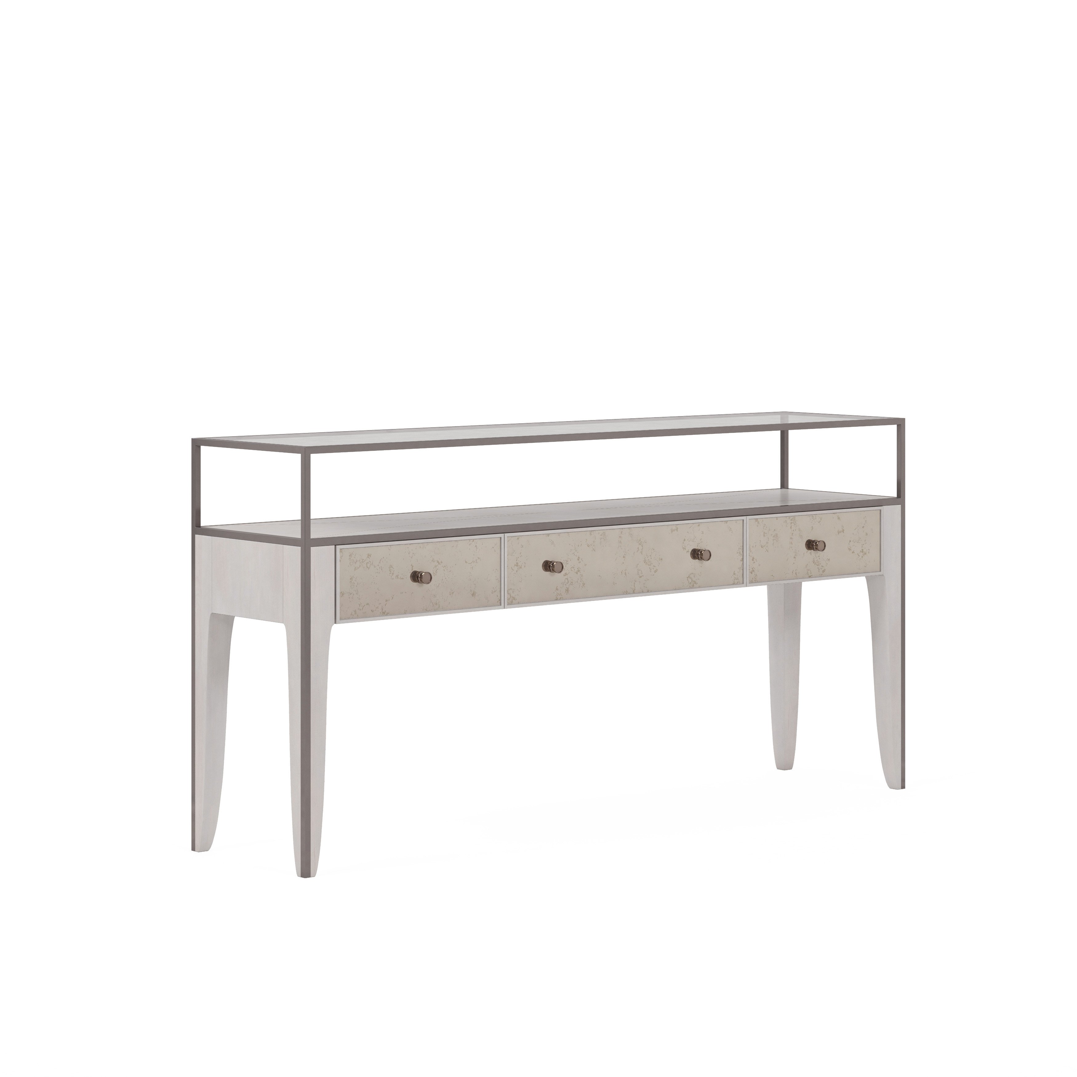 Mezzanine Console Table In Light Gray by A.R.T. | 1StopBedrooms
