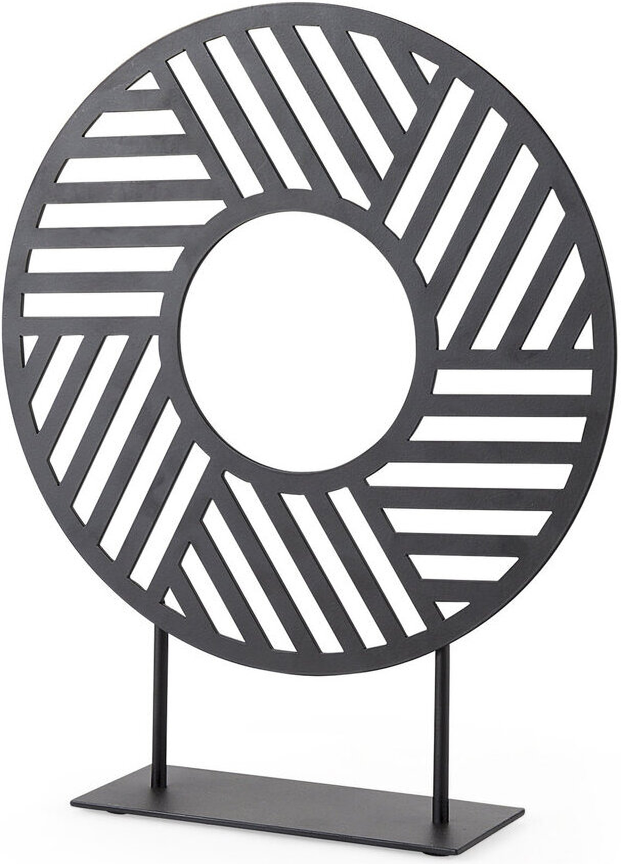 Micra 3 x 13 Inch Metal Decorative Object On A Stand In Matte Black by ...