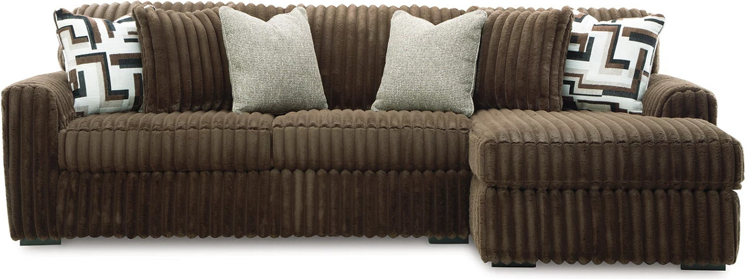 Midnight-Madness 2-Piece Sectional Sofa with Chaise In Chocolate by ...