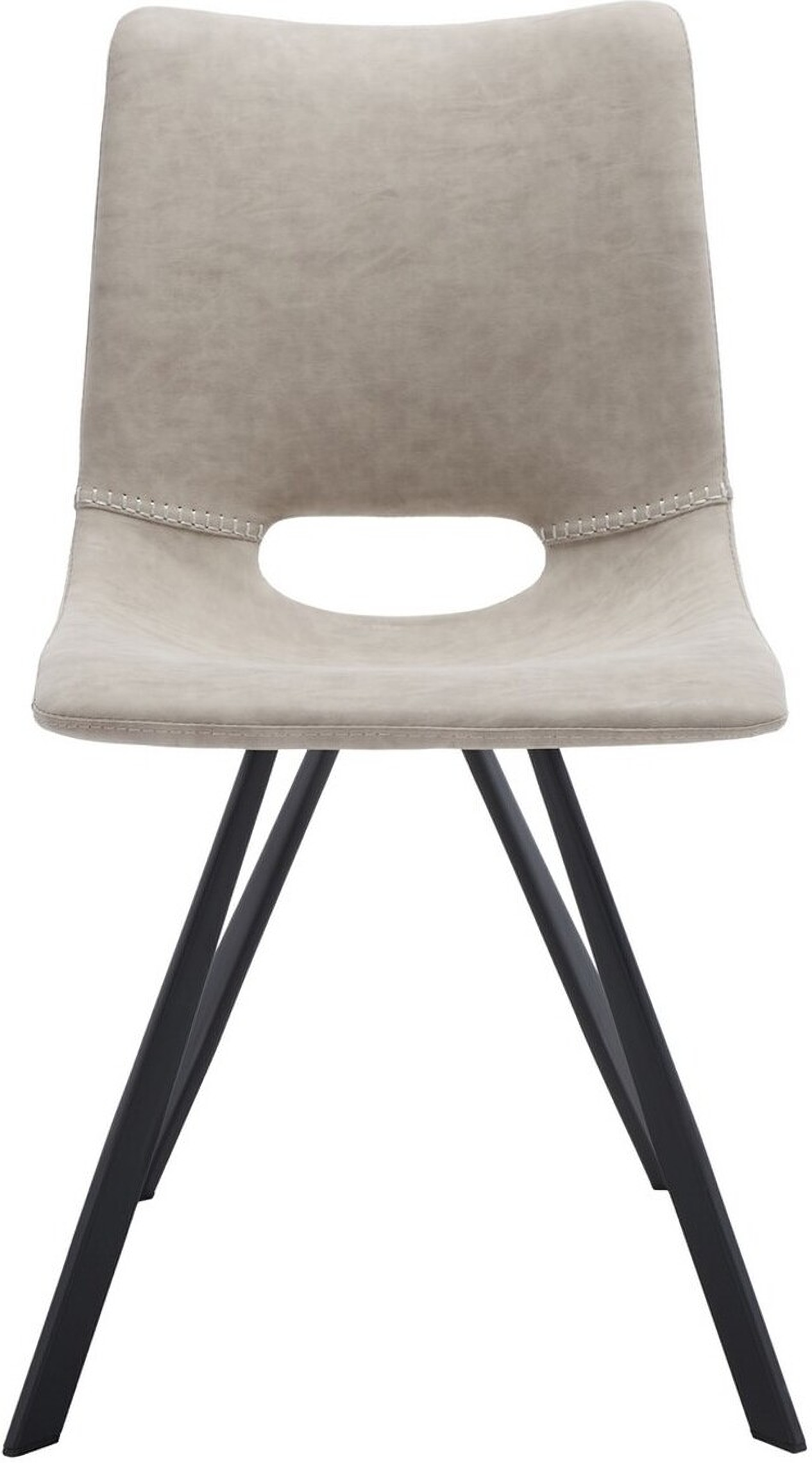 Mika Dining Chair Set of 2 in Stone Grey by Safavieh | 1StopBedrooms
