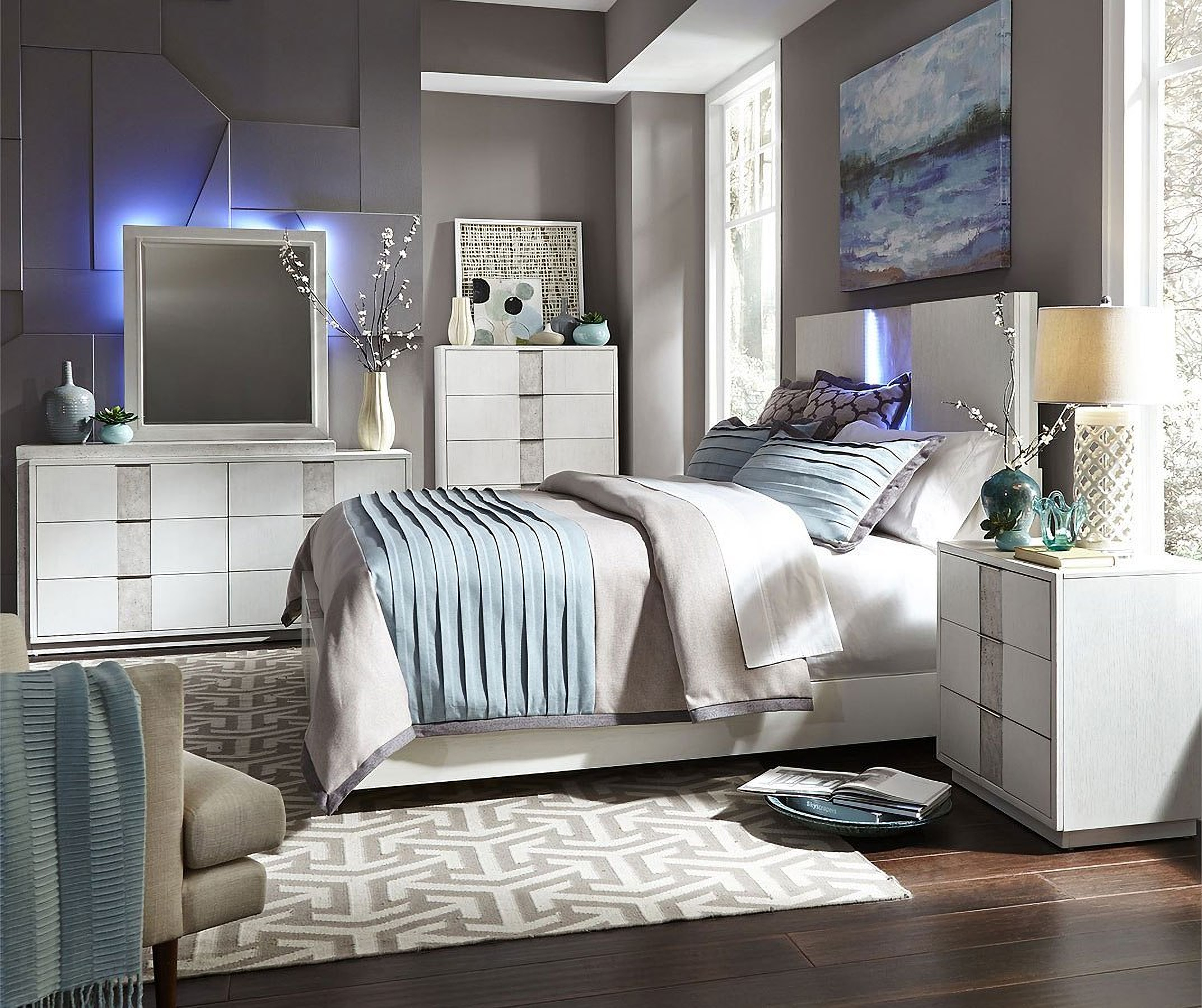 Mirage Panel Bedroom Set by Liberty | 1StopBedrooms