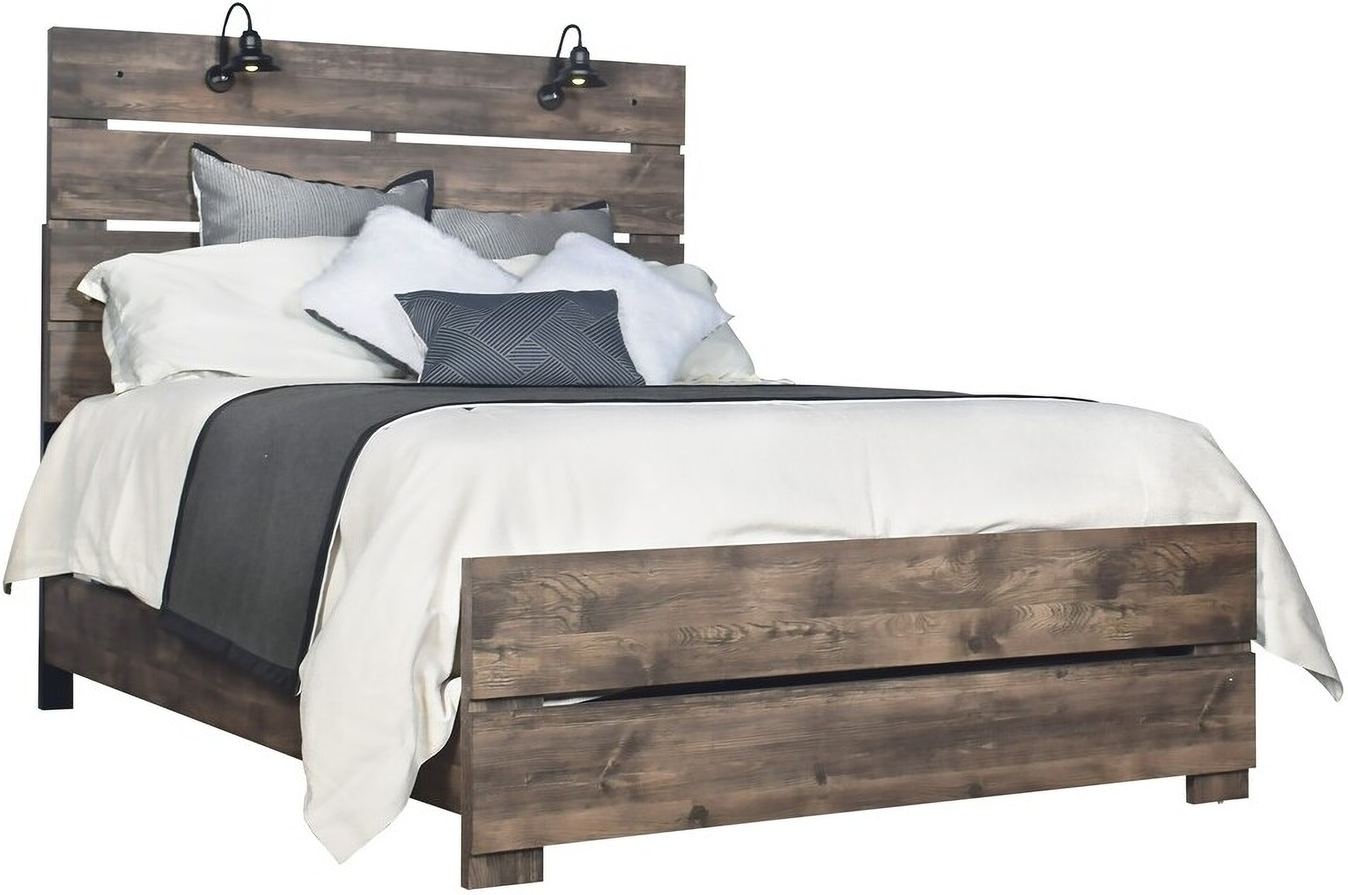 Misty Lodge Queen Bed In Greige by New Classic | 1StopBedrooms