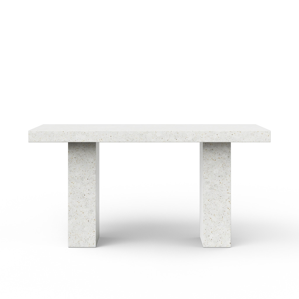 Mixx Elcor 82.75 Inch Bar Height Dining Table In Ivory Terrazzo by ...