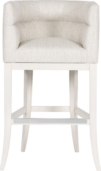 Emmett Wood Flare Base Bar Stool In Cream by Vanguard Furniture ...