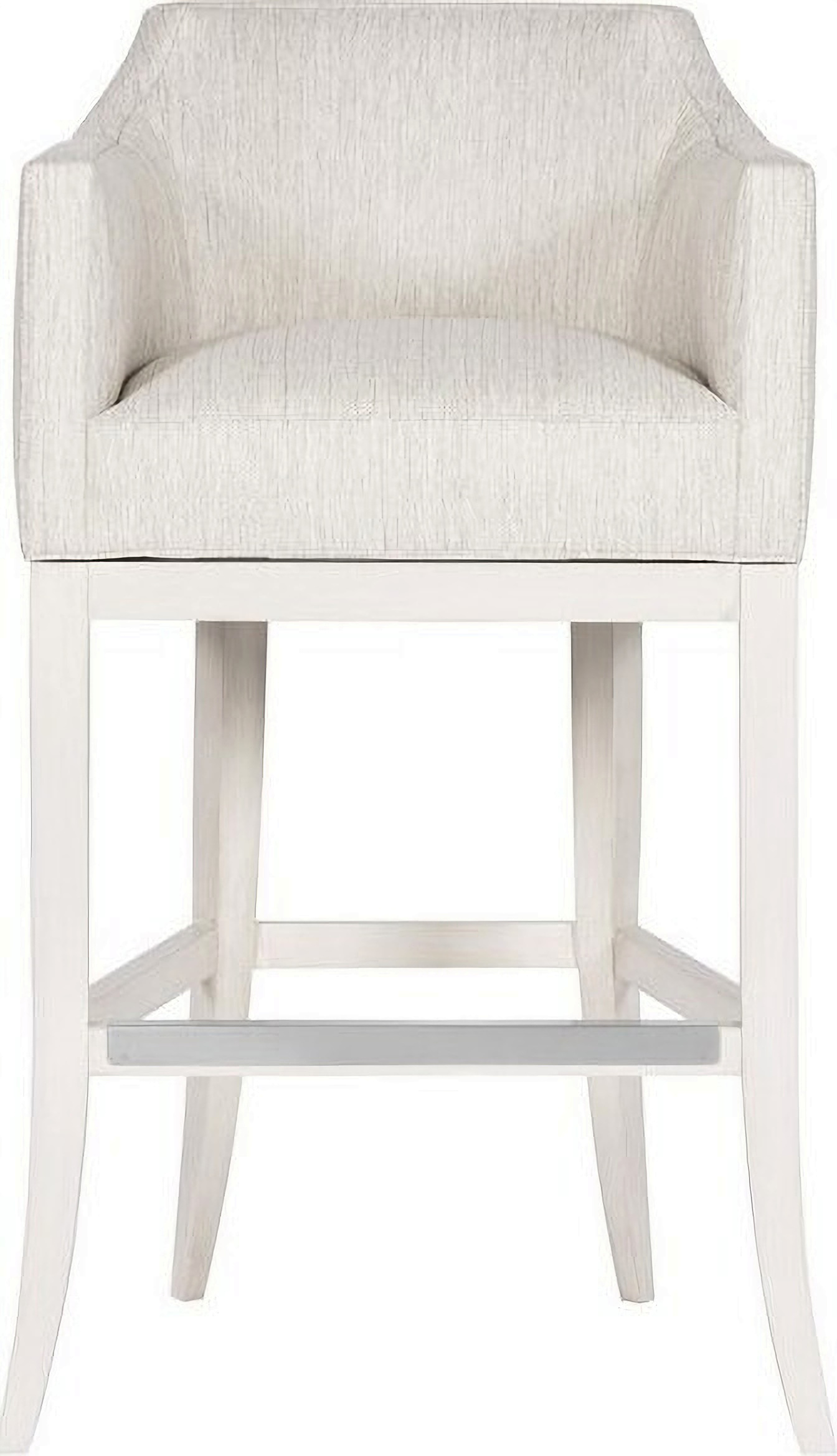 Ian Wood Flare Base Bar Stool In Cream by Vanguard Furniture ...