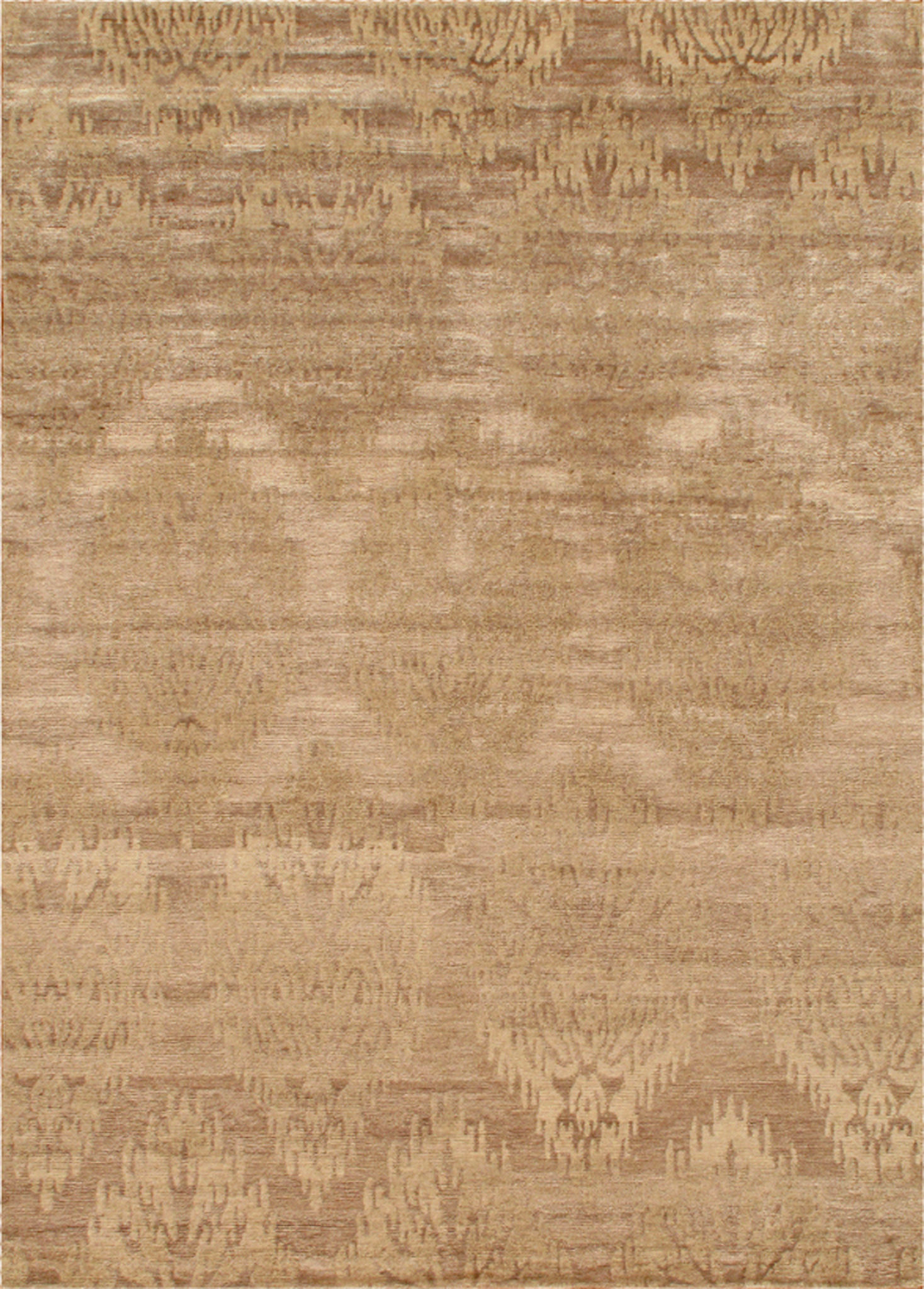Modern Collection Hand-Knotted Pure Silk Area Rug- 5'10" x 7'11" In ...