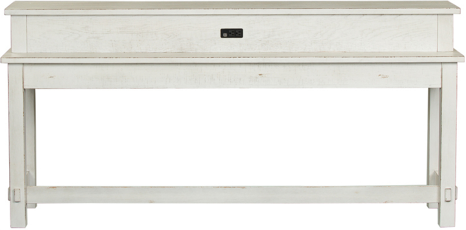 Modern Farmhouse Console Bar Table In White by Liberty | 1StopBedrooms