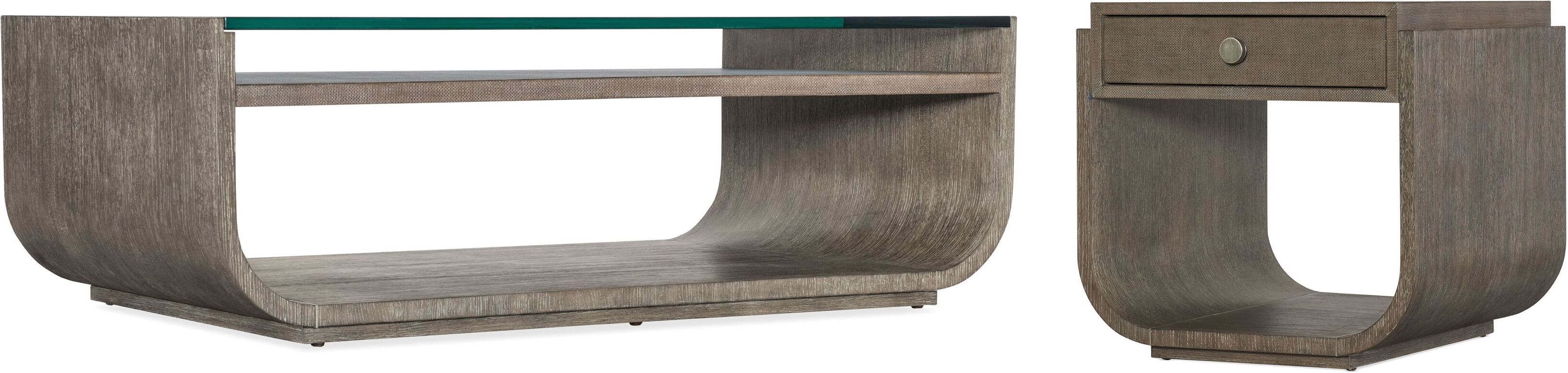 Modern Mood Rectangle Occasional Table Set In Dark Wood by Hooker ...