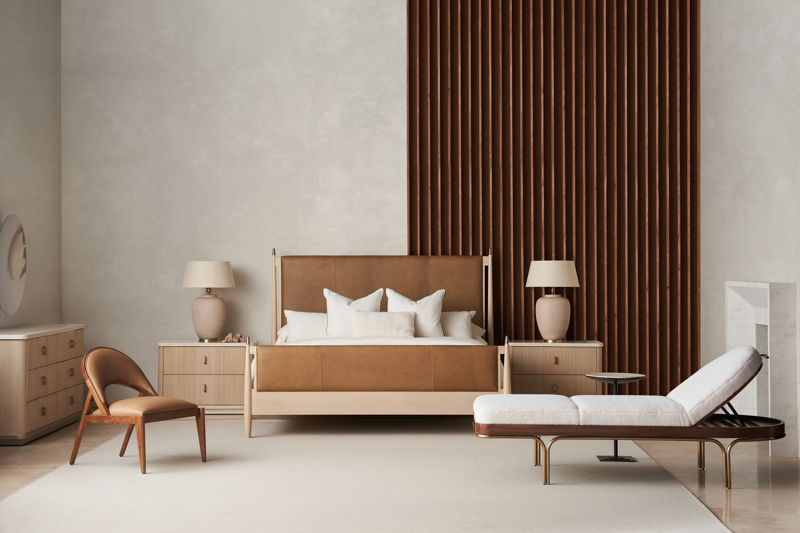 Modern Principles Rhythm Bedroom Set In Oak by Caracole | 1StopBedrooms
