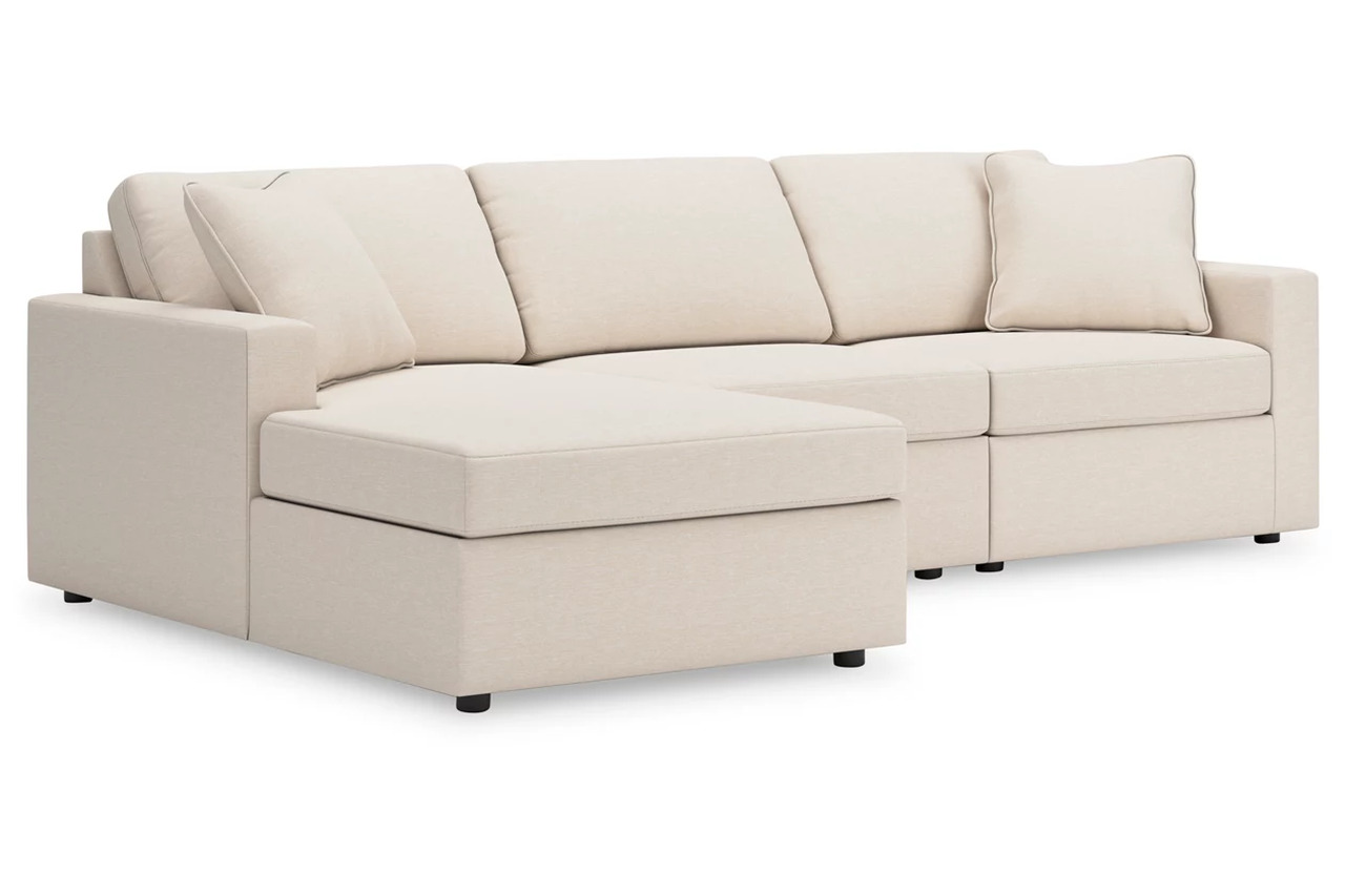 Modmax 3-Piece LAF Sectional with Chaise In Oyster by Ashley Furniture | 1StopBedrooms