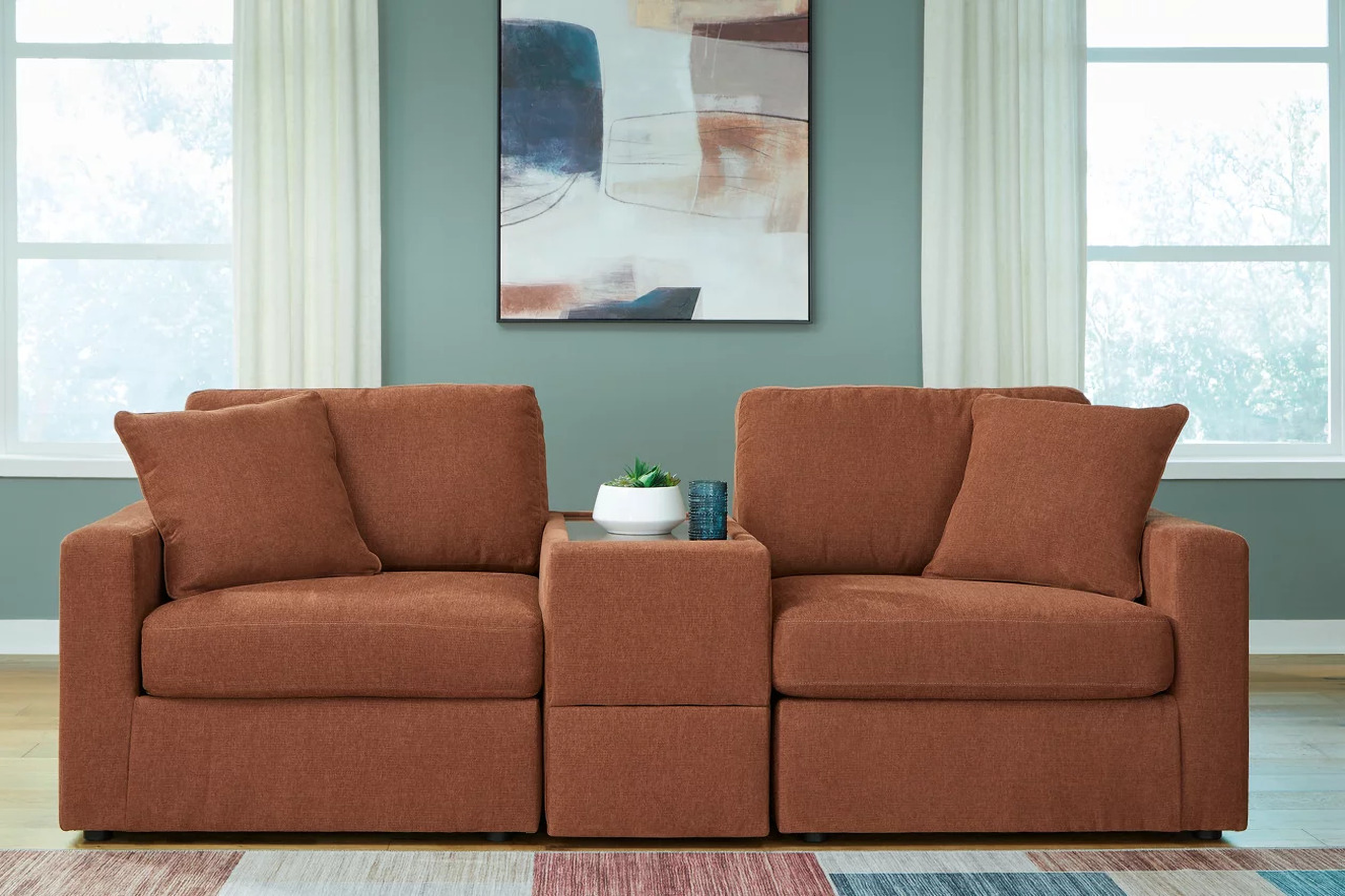Modmax 3-Piece Sectional Sofa In Spice by Ashley Furniture | 1StopBedrooms