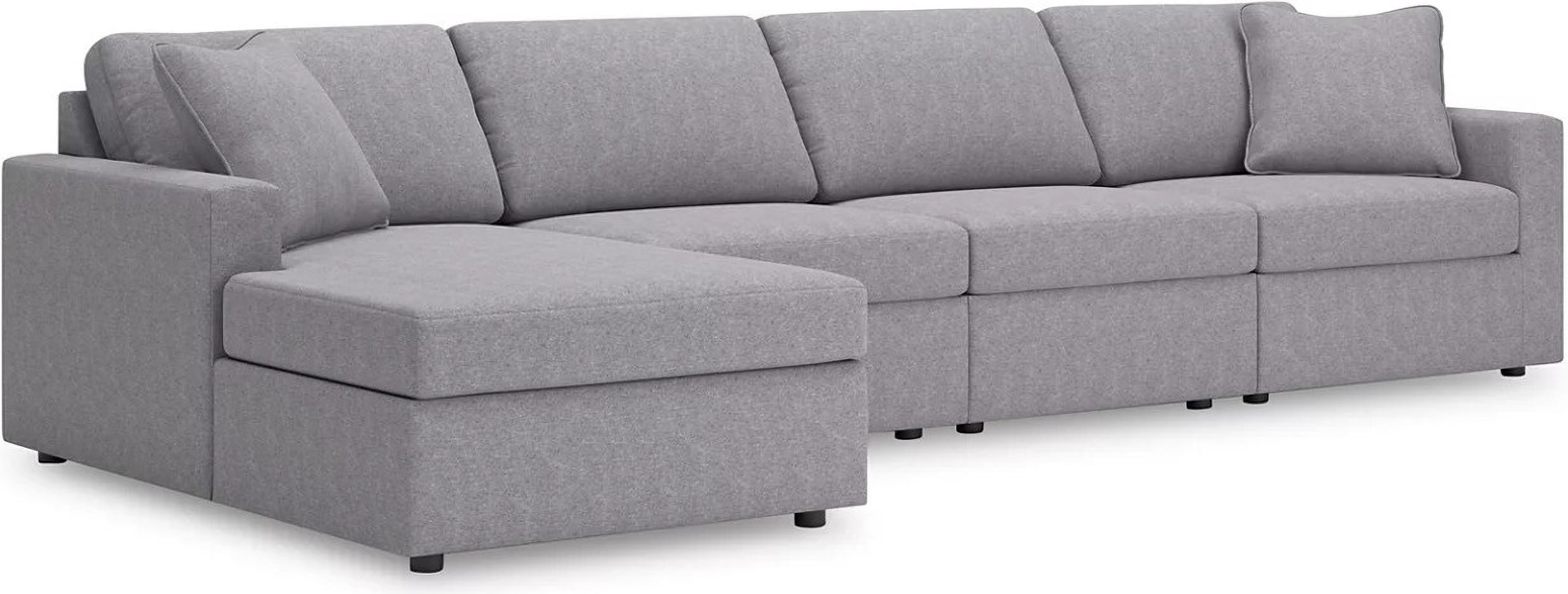 Modmax 4-Piece LAF Sectional with Chaise In Granite by Ashley Furniture ...