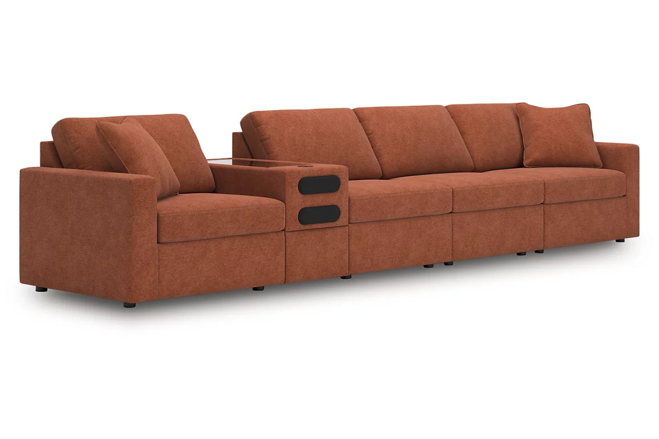 Modmax 5-Piece Sectional In Spice by Ashley Furniture | 1StopBedrooms