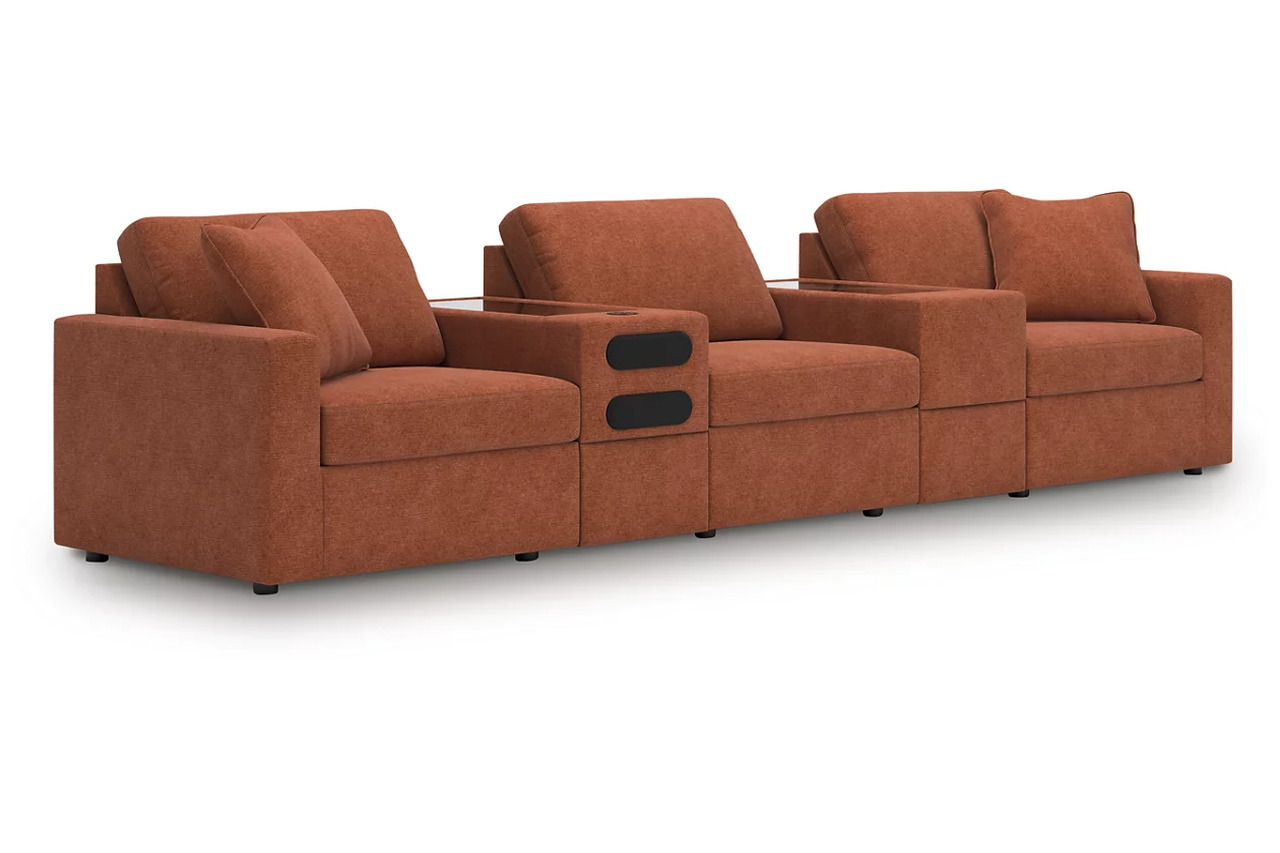 Modmax 5-Piece Sectional with Audio System In Spice by Ashley Furniture ...