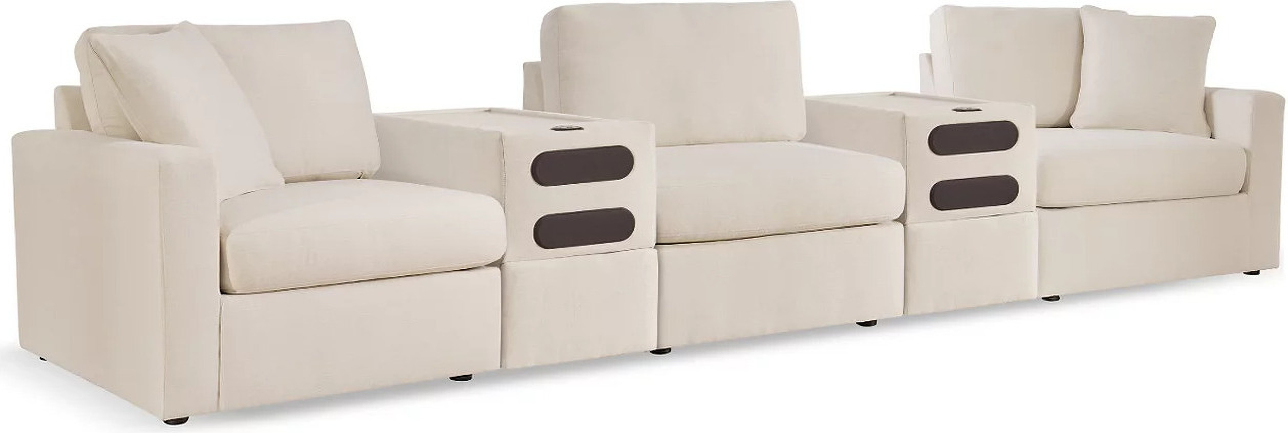 Modmax 5-Piece Sectional With Console In Oyster by Ashley Furniture ...