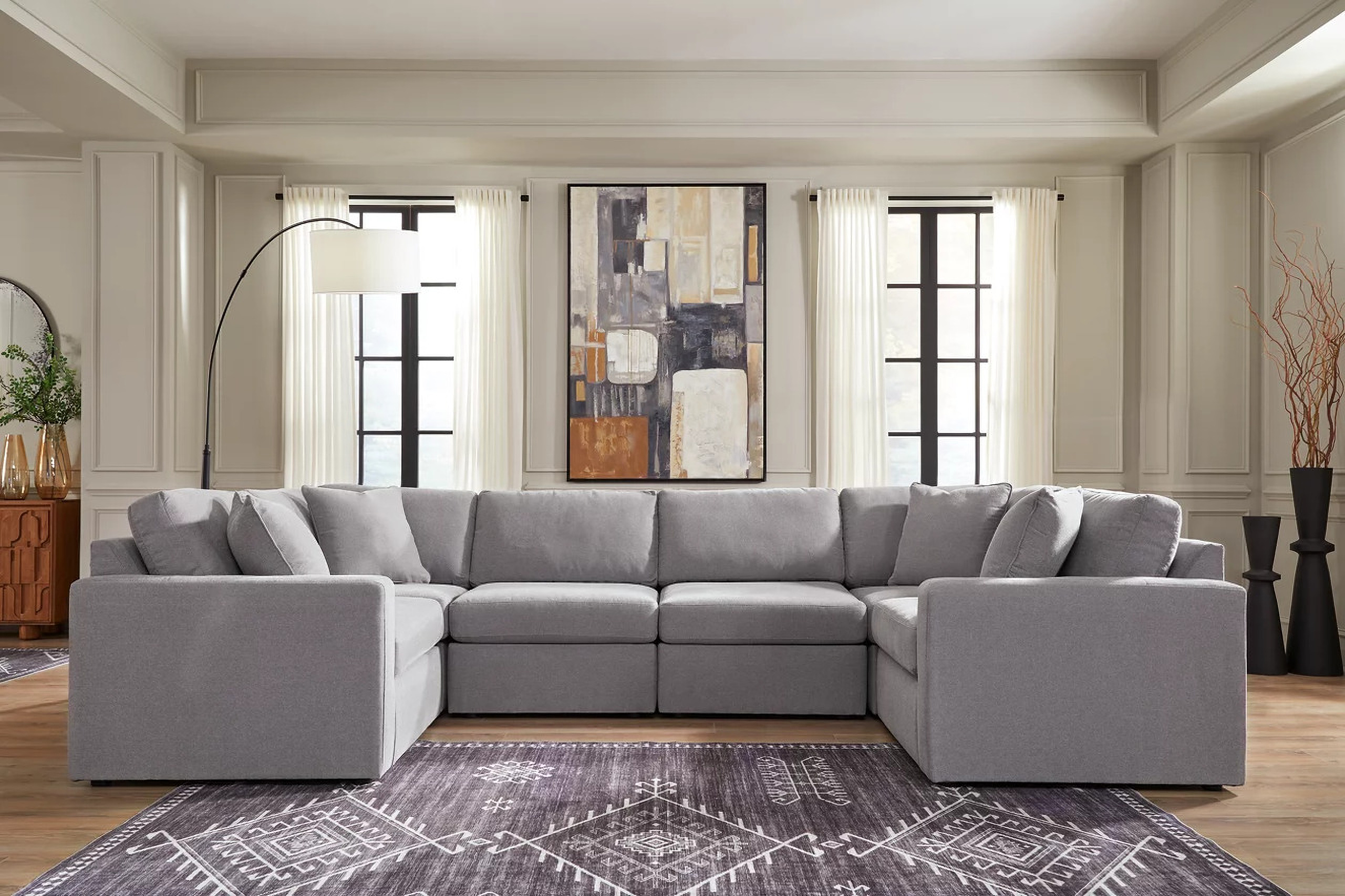 Modmax 6-Piece Sectional In Granite by Ashley Furniture | 1StopBedrooms