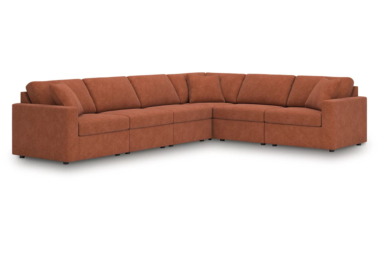 Modmax 6-Piece Sectional In Spice by Ashley Furniture | 1StopBedrooms
