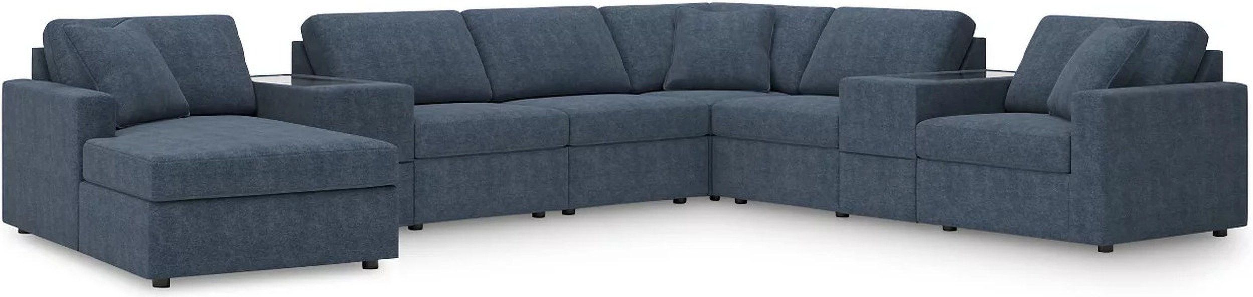 Modmax 8-Piece LAF Sectional with Storage Console In Ink by Ashley ...