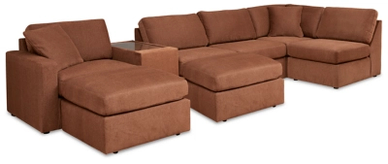Modmax 8-Piece Sectional In Spice by Ashley Furniture | 1StopBedrooms