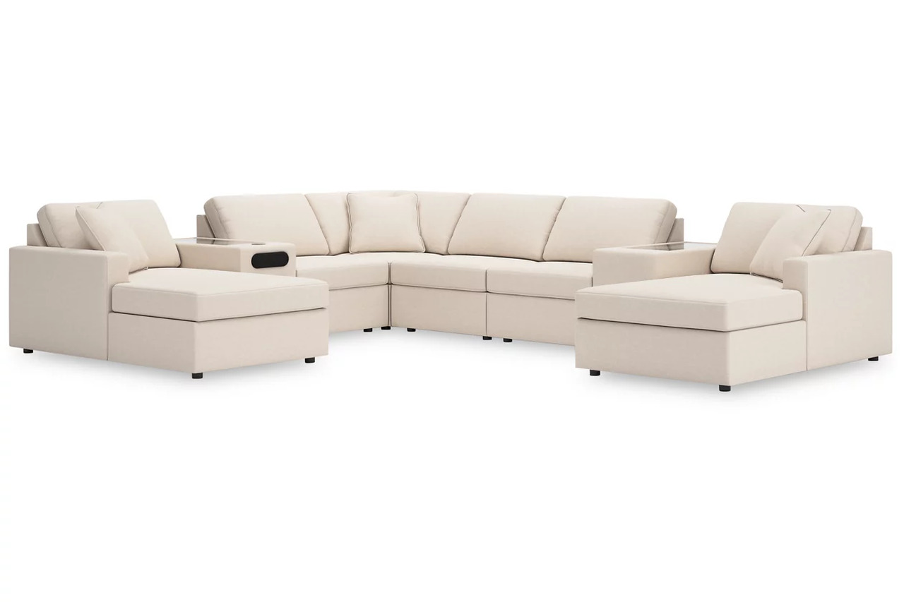 Modmax 8-Piece Sectional with 2 Console In Oyster by Ashley Furniture ...