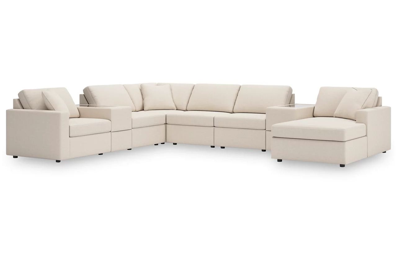 Modmax 8-Piece Sectional with Chaise In Oyster by Ashley Furniture | 1StopBedrooms