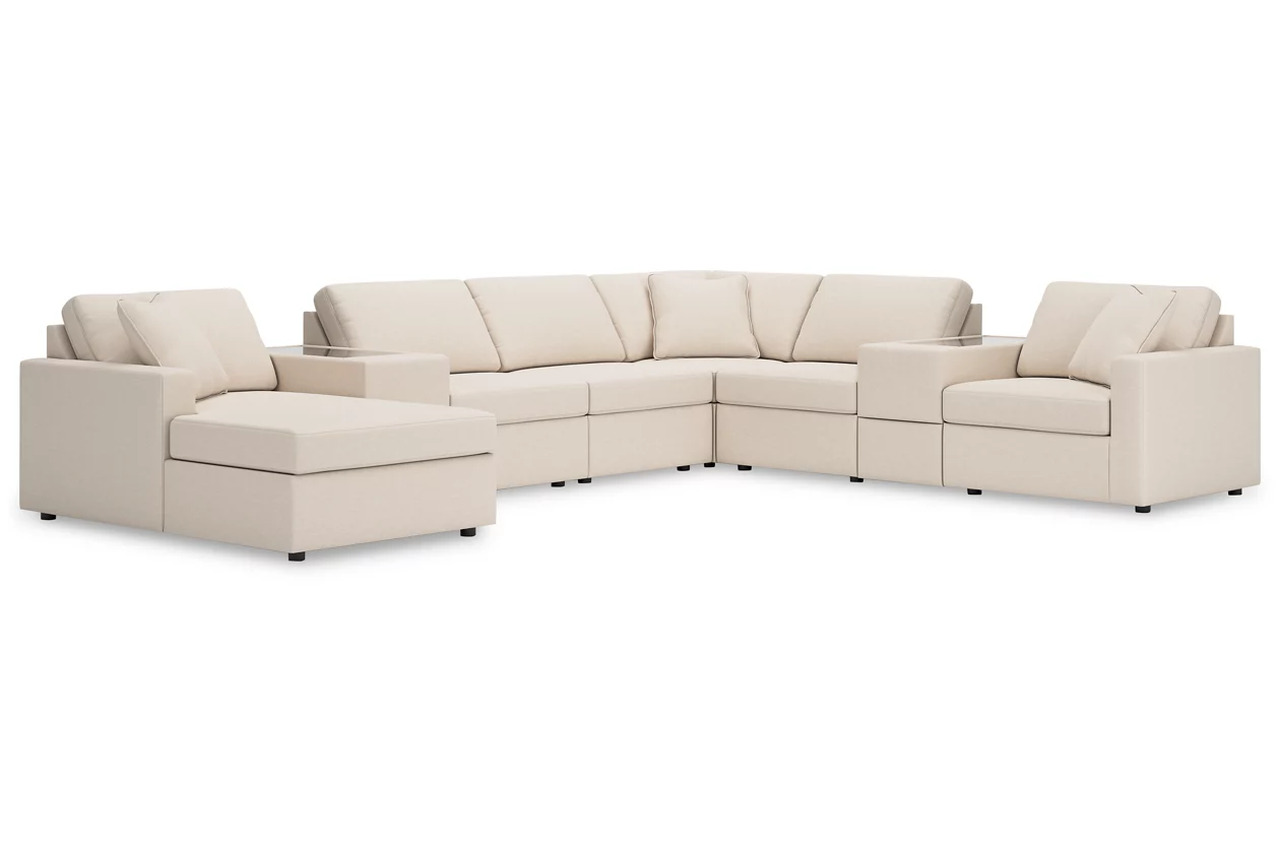 Modmax 8-Piece Sectional with Storage Console In Oyster by Ashley ...