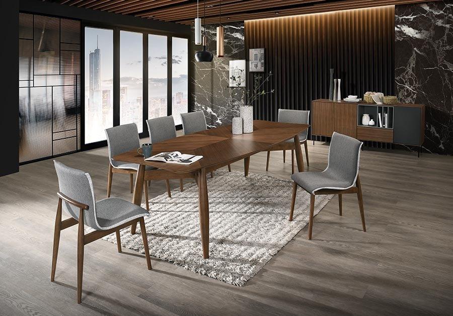 Modrest Ackley Modern Walnut Rectangular Dining Table by VIG Furniture ...