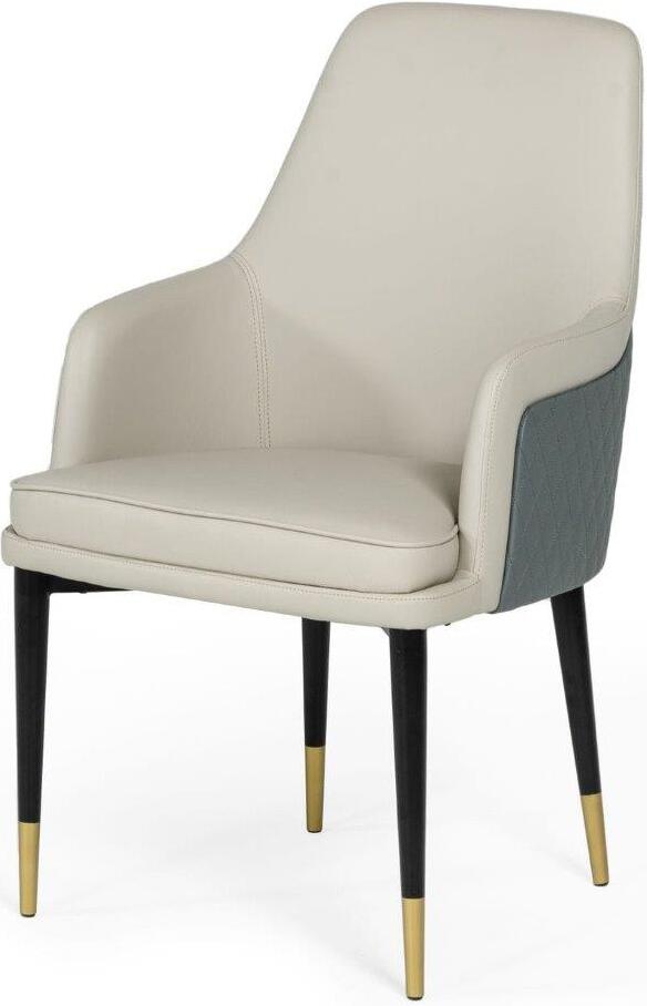 Modrest Duval Modern White And Grey Dining Chair by VIG Furniture | 1StopBedrooms