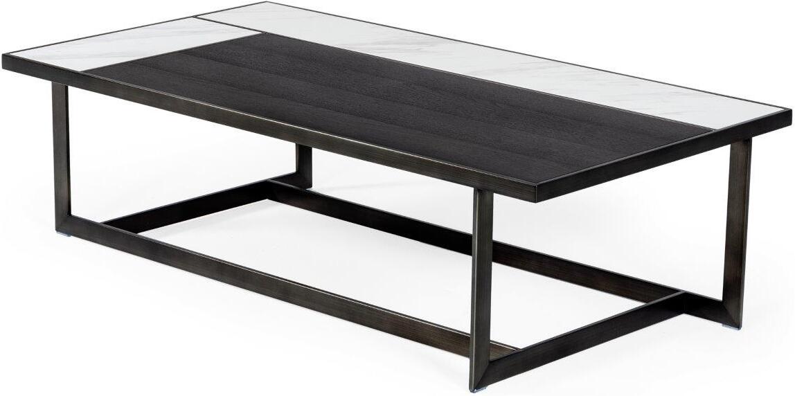 Modrest Fargo Modern Ceramic And Grey Walnut Coffee Table by VIG ...