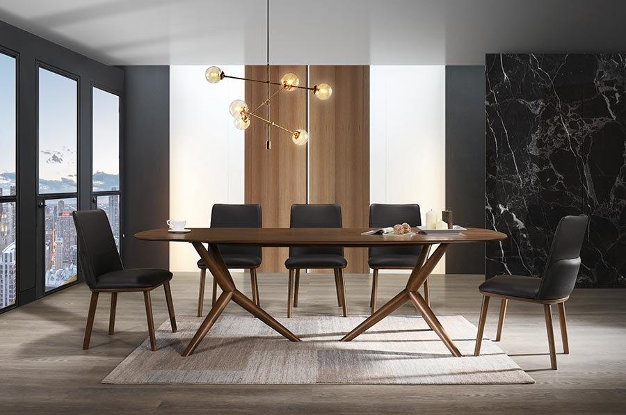Modrest Utah Modern Walnut Rectangular Dining Table by VIG Furniture ...