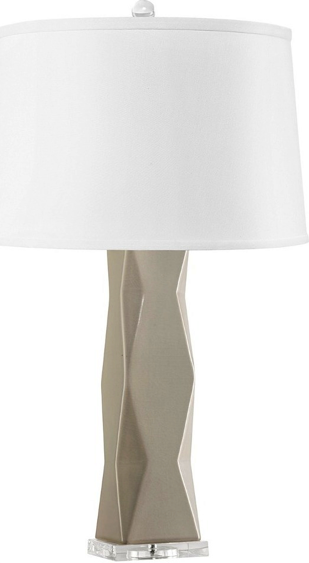 Molino Lamp Without Shade In Dove Gray by Villa & House | 1StopBedrooms