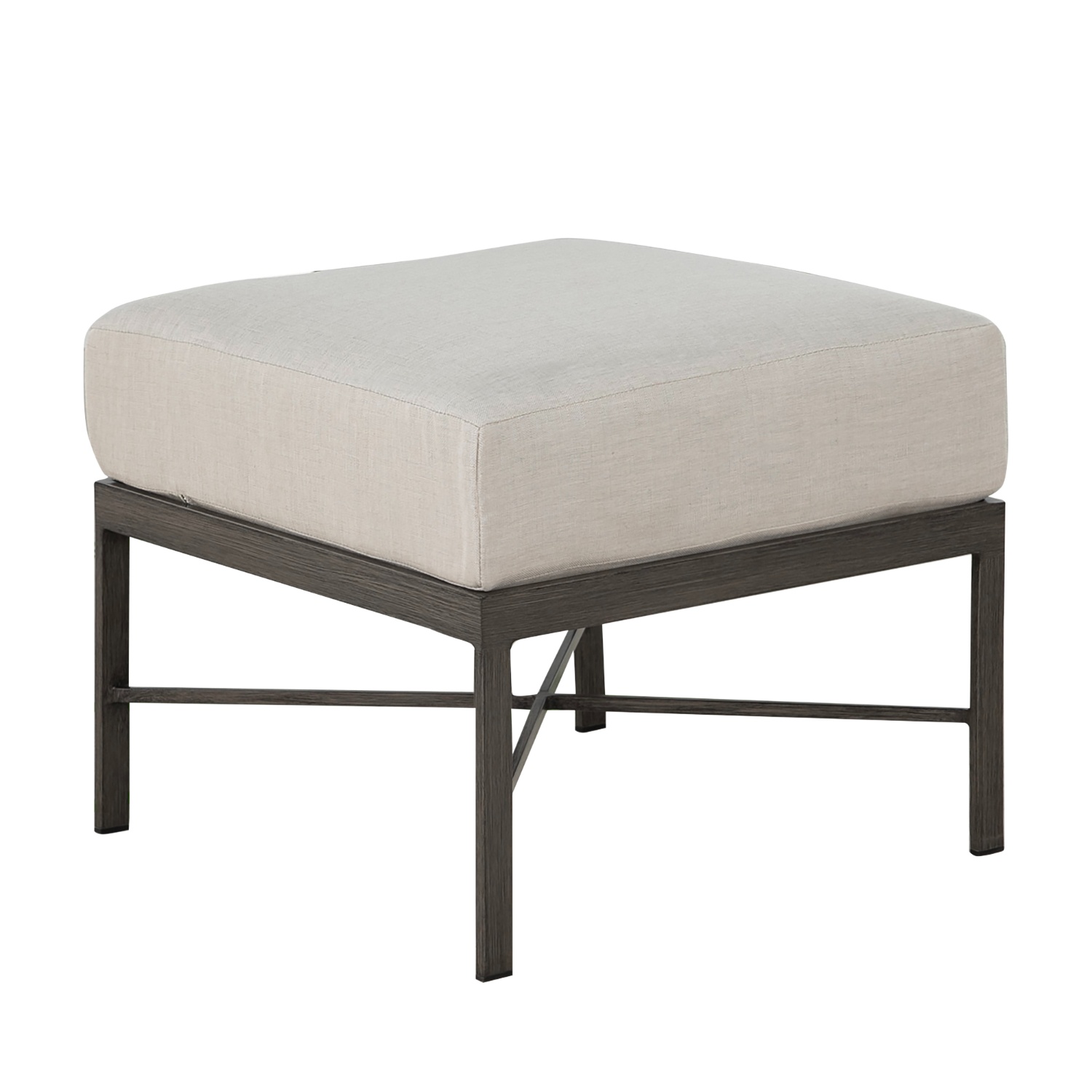 Monaco Aluminum Ottoman In Bali Pearl by Summer Classics | 1StopBedrooms
