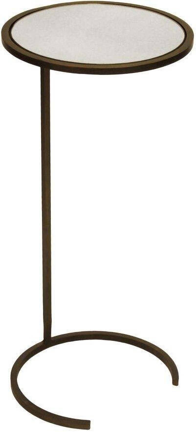 Monaco Bronze Round Small Cigar Accent Table by Worlds Away | 1StopBedrooms