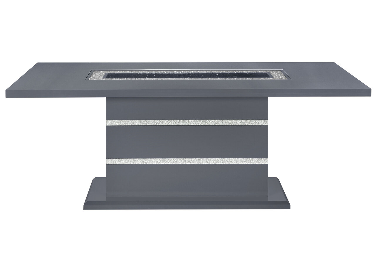 Monaco Dining Table In Dark Grey by Global Furniture USA | 1StopBedrooms