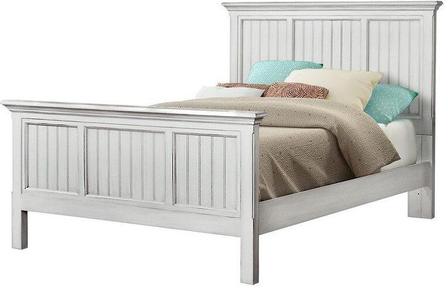 Monaco Queen Bed In White by Sea Winds Trading | 1StopBedrooms
