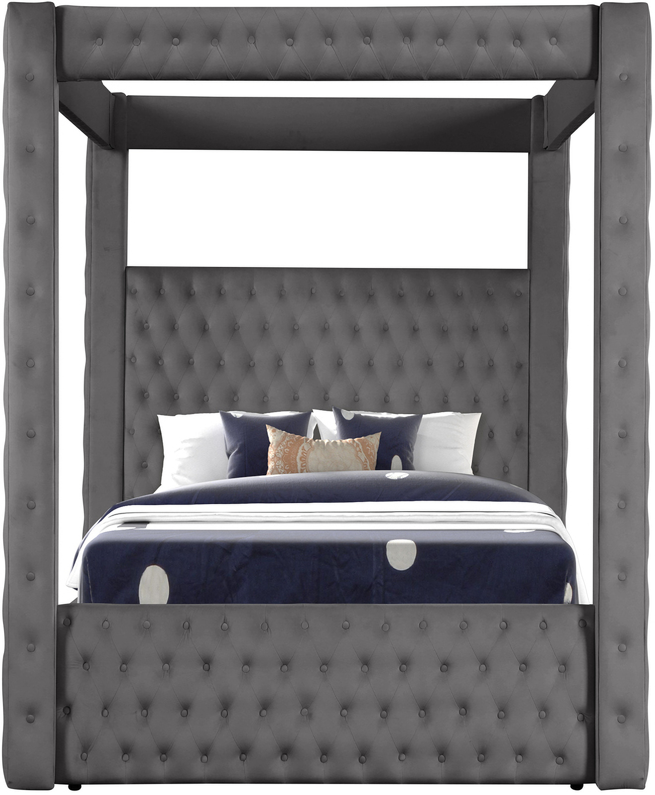 Crystal tufted bed frame store