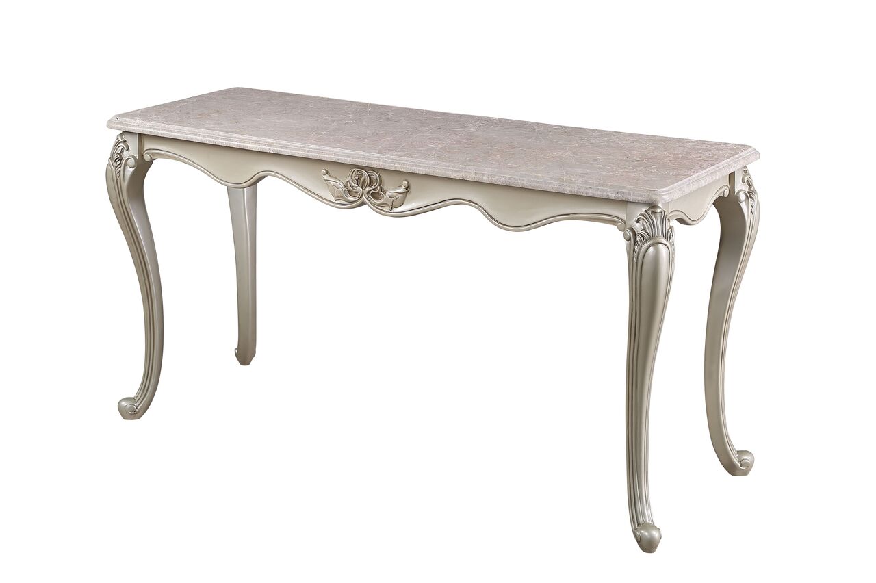 Monique Console Table In White by New Classic | 1StopBedrooms