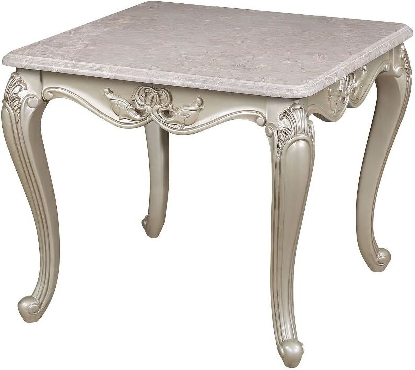 Monique End Table In White by New Classic | 1StopBedrooms