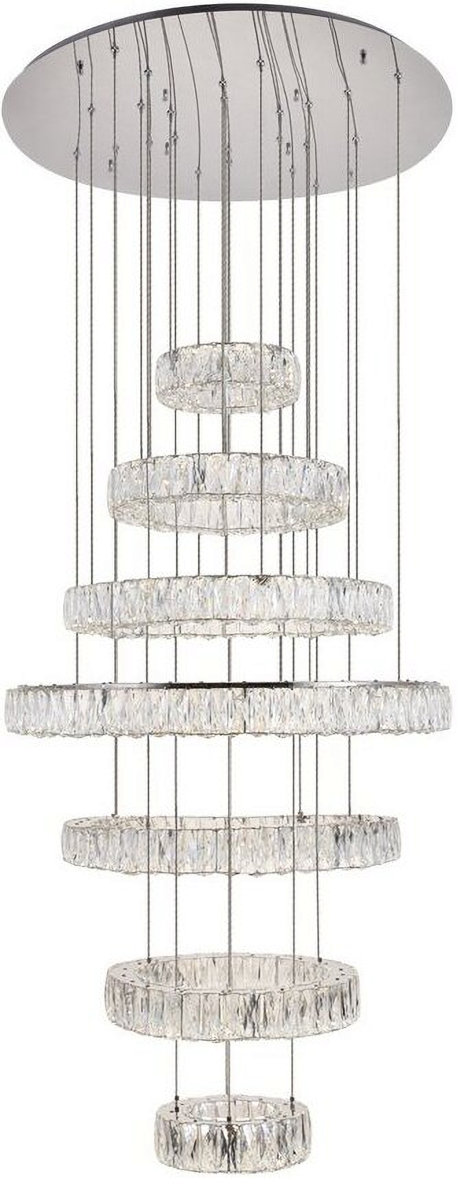 Monroe Integrated Led Chip Light Chrome Chandelier 3503G34C by Elegant ...