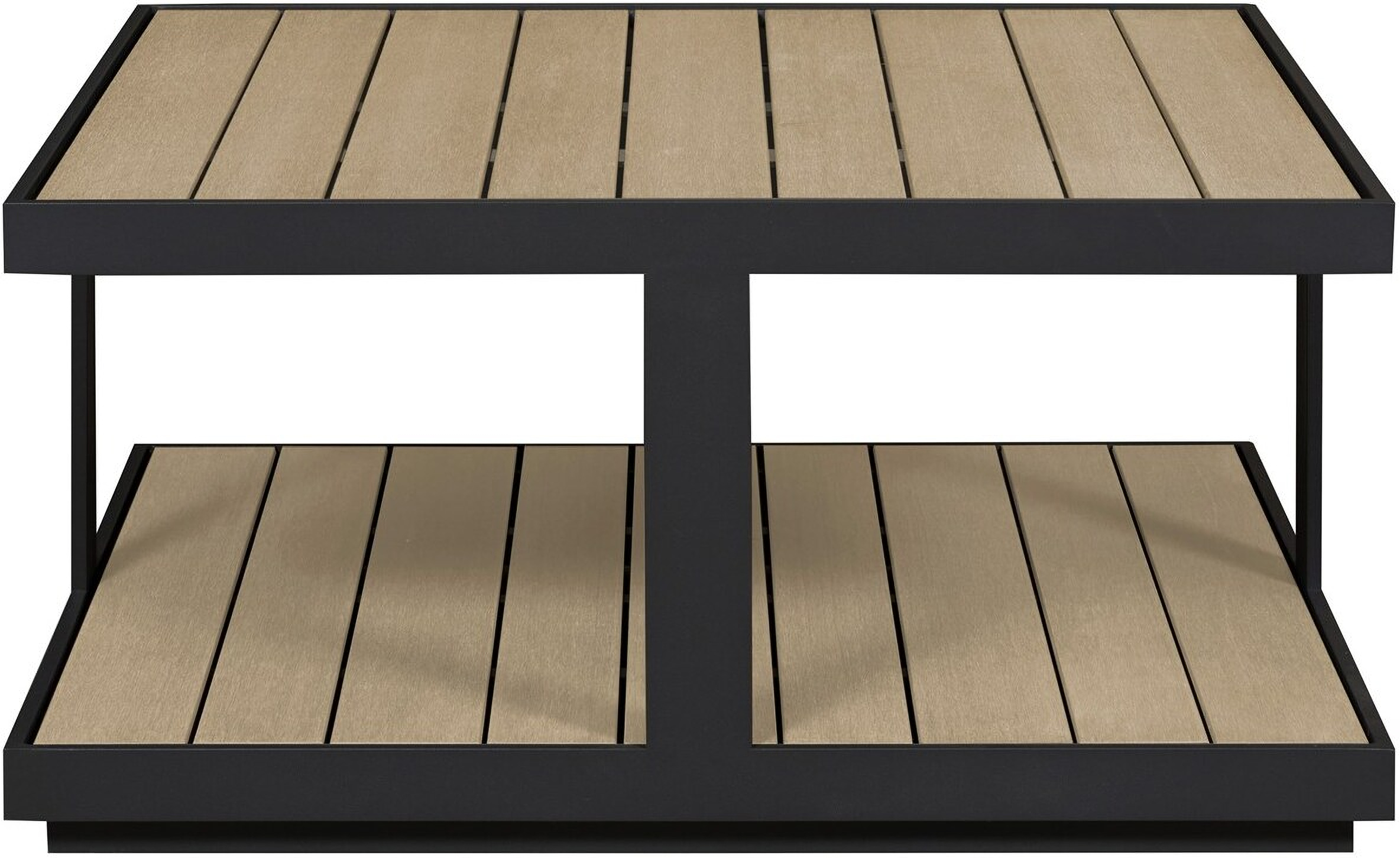 Montclair Outdoor Square Cocktail Table In Black by Vanguard Furniture ...