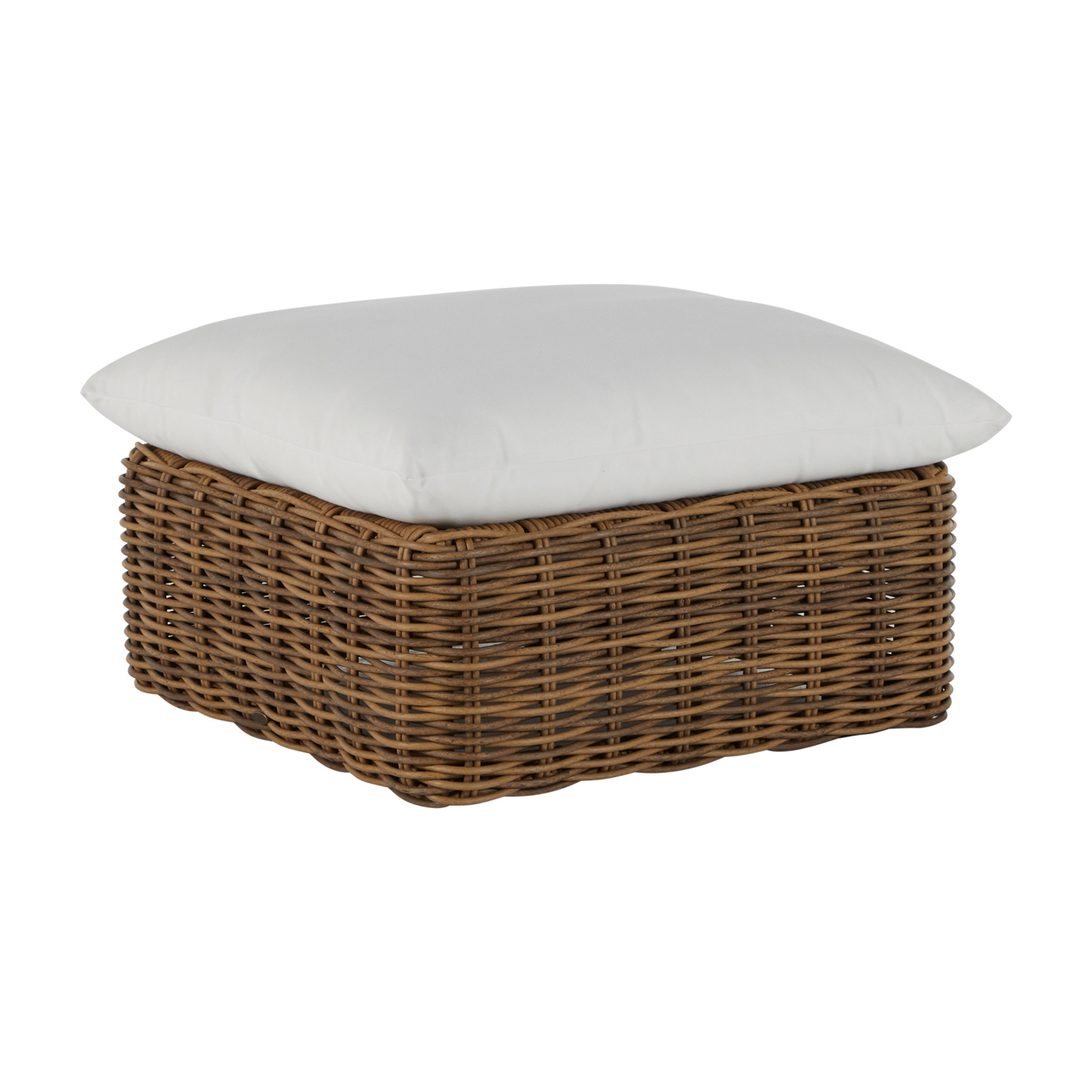 Montecito Woven Ottoman In Bali Pearl by Summer Classics | 1StopBedrooms