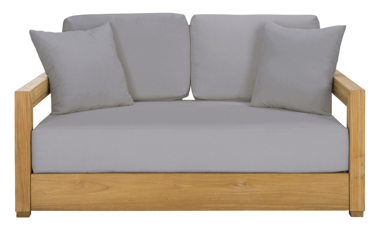 Montford 2-Seat Bench Casing In Grey by Safavieh Couture | 1StopBedrooms
