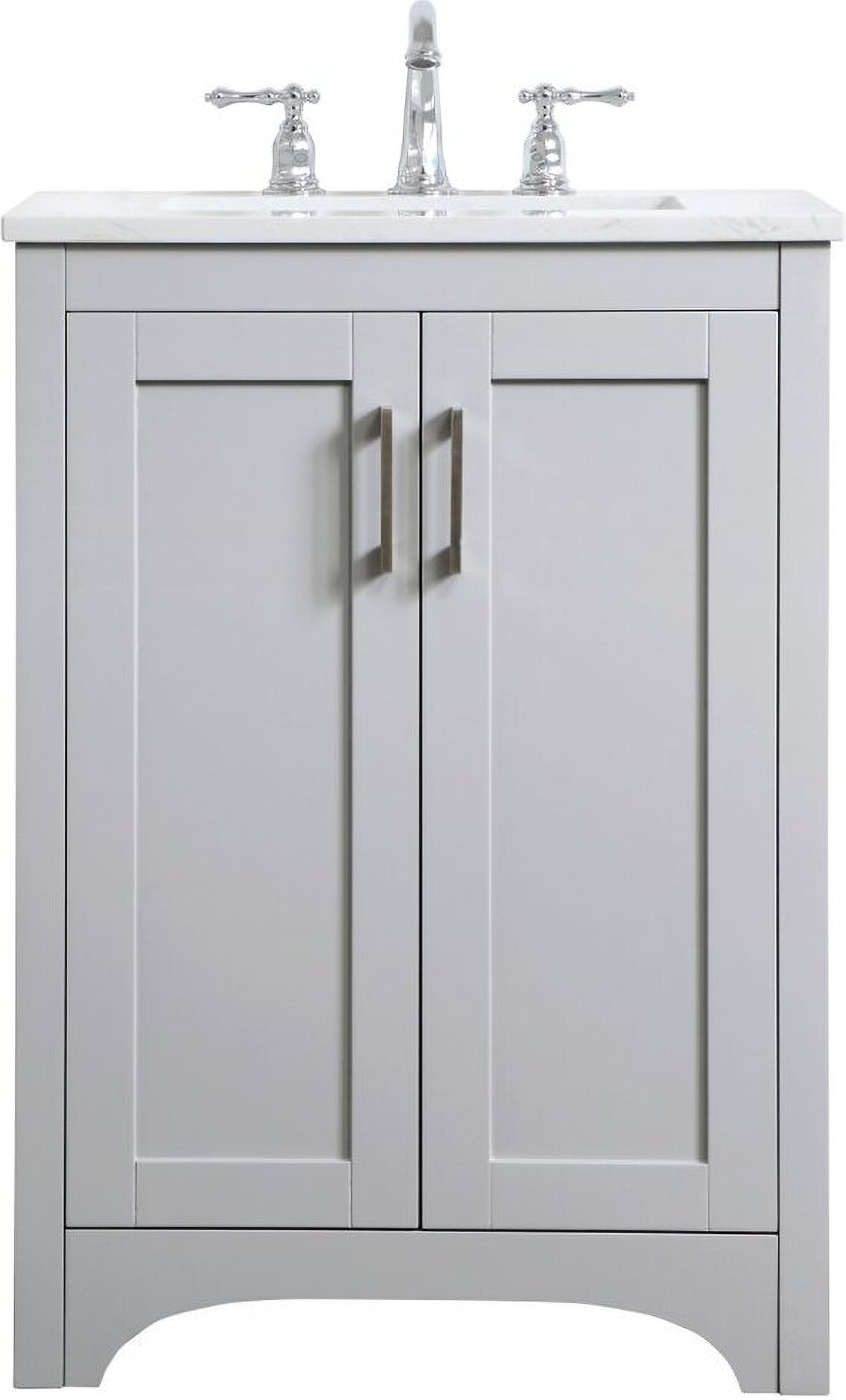 Moore 24 Inch Single Bathroom Vanity In Grey by Elegant Lighting ...