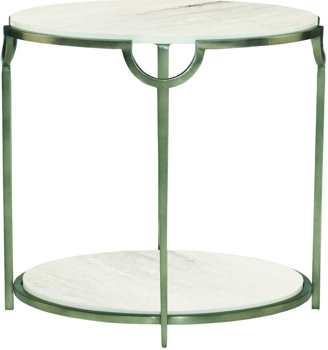 Morello Oval Metal End Table by Bernhardt | 1StopBedrooms